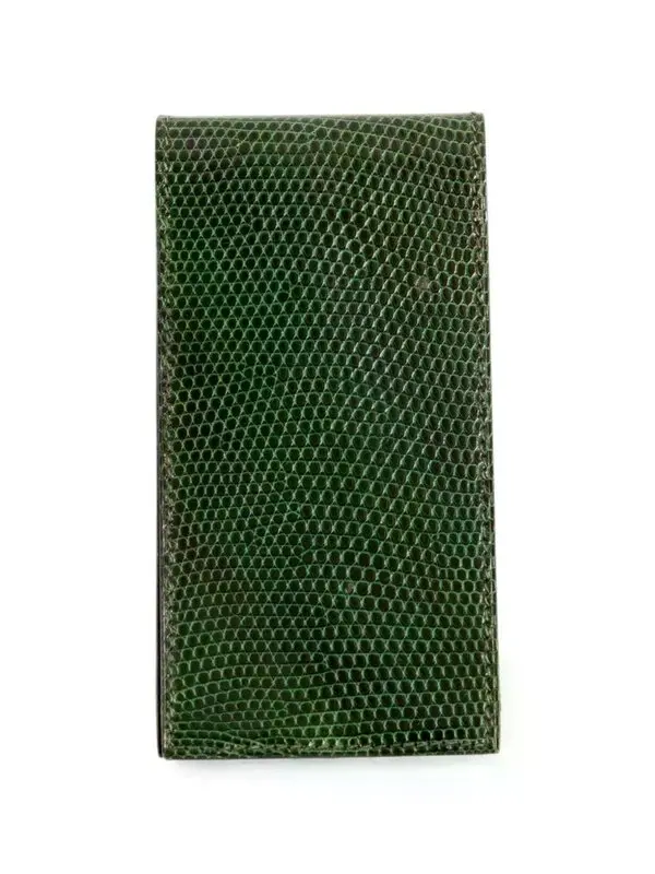 Hermès 2000s Lizard-effect Leather Note Case