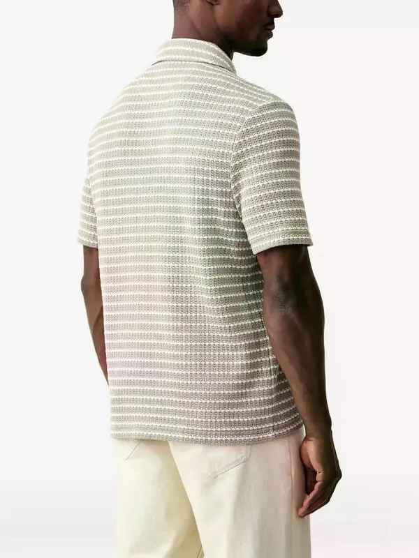 Michael Kors Horizontal-stripe Short-sleeve Shirt