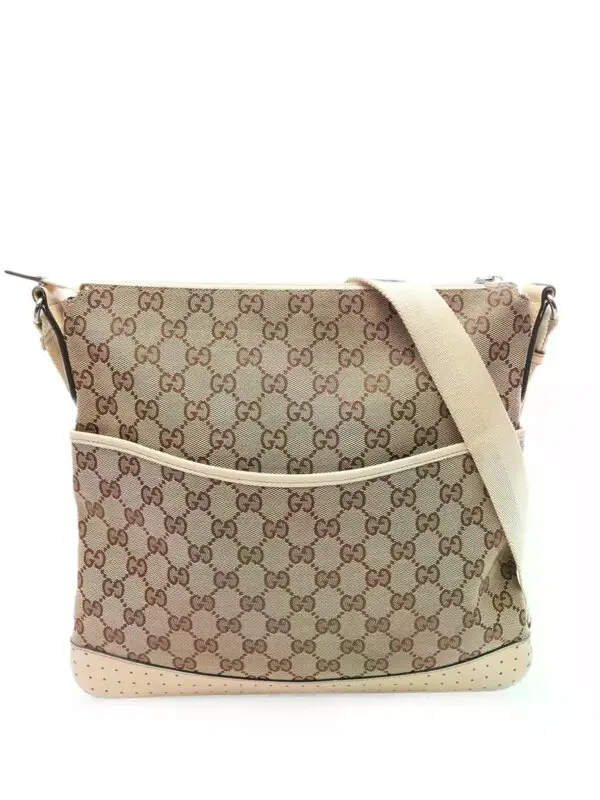 Gucci 2000s Gg Canvas Shoulder Bag
