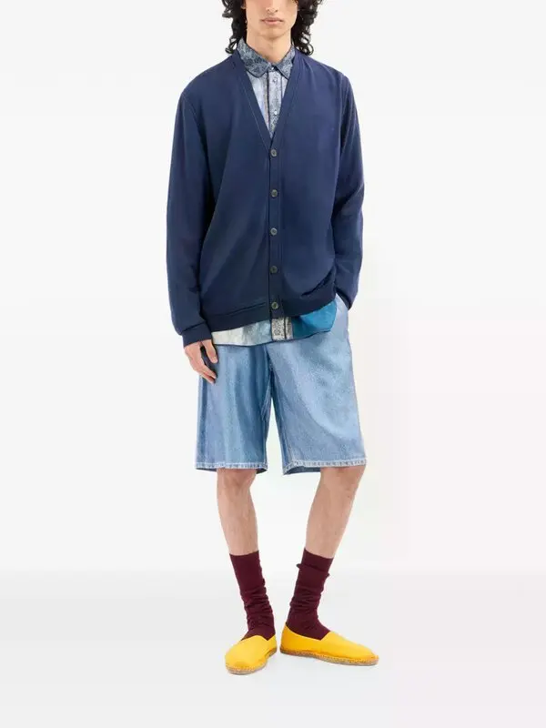 PIERRE-LOUIS MASCIA V-neck Cardigan With Scenic Print