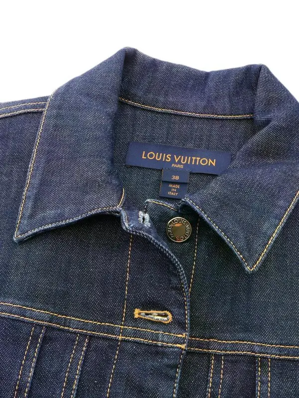LOUIS VUITTON 2010s Monogram-pocket Denim Jacket