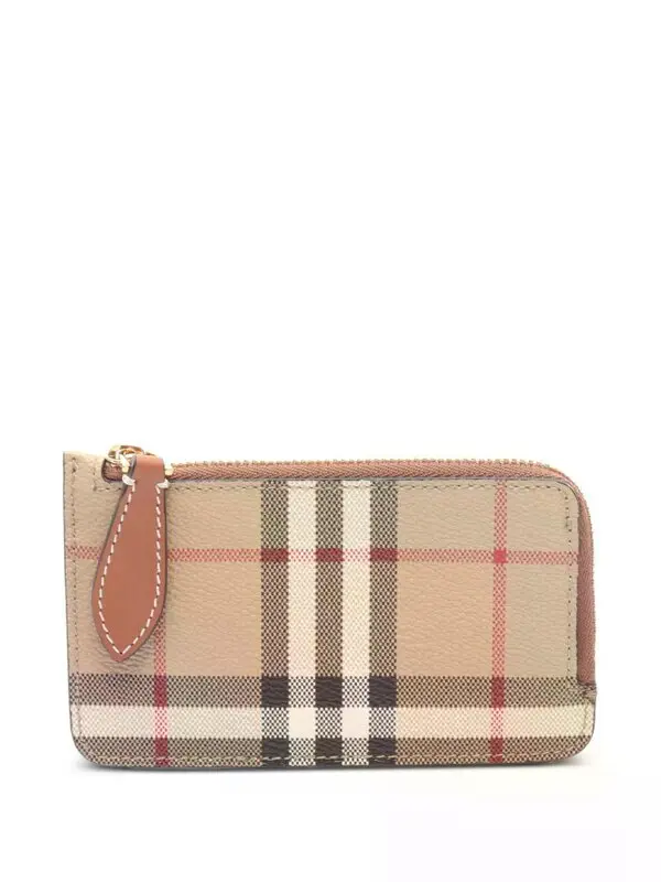 Burberry 2020s Check-pattern Card Holder - Neutrals