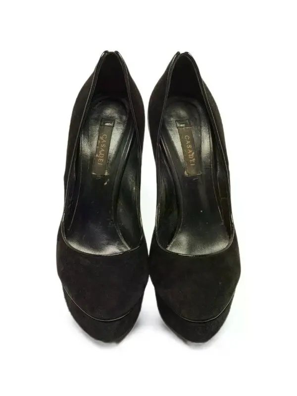 Casadei Round-toe Platform Pumps