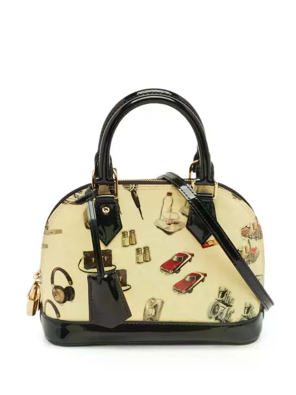 LOUIS VUITTON 2015 Alma Bb Monogram Vernis Tote Bag