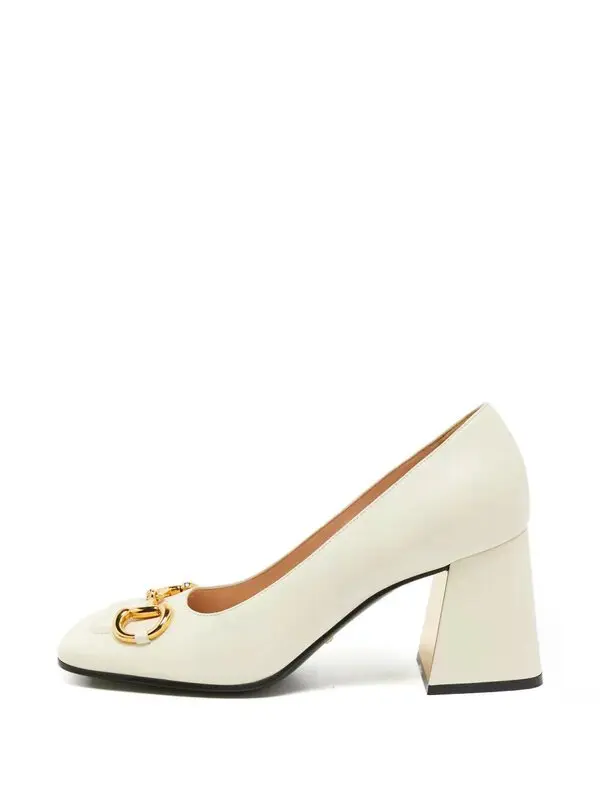 Gucci Horsebit Block-heel Pumps
