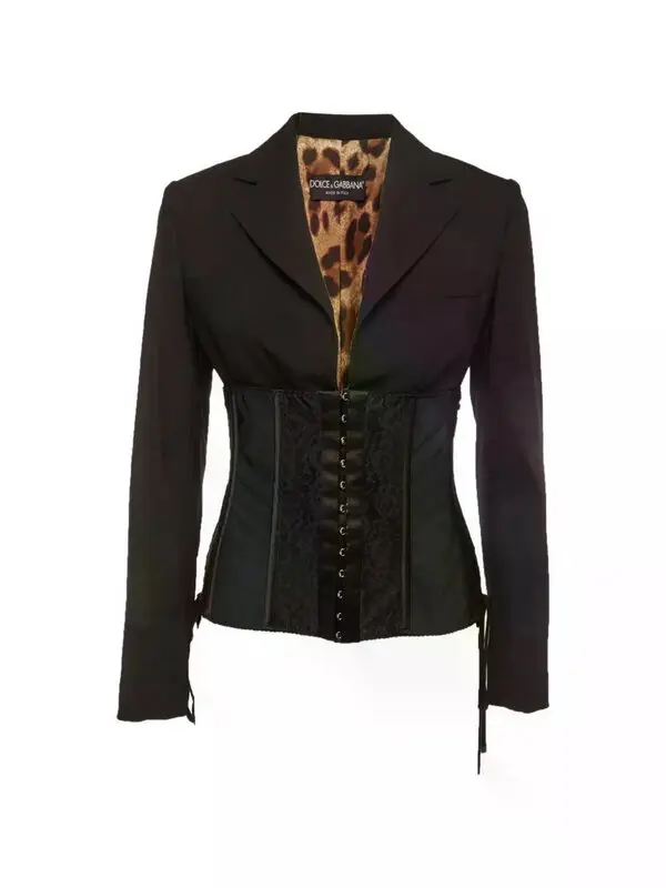 Dolce & Gabbana Lace-trim Bustier Shirt