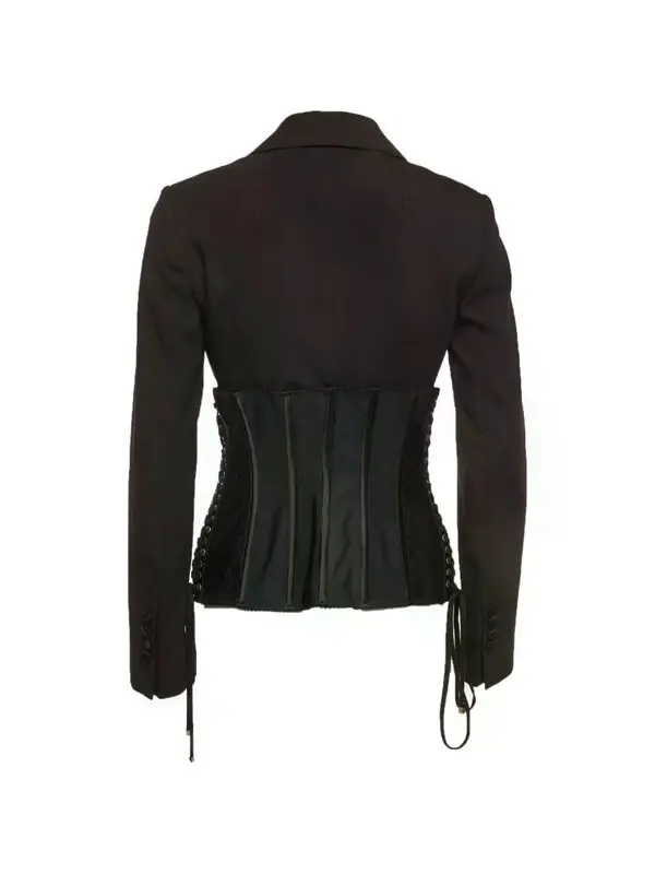 Dolce & Gabbana Lace-trim Bustier Shirt
