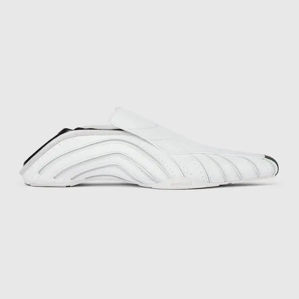 Gucci Leather Slip-on Sneakers - White