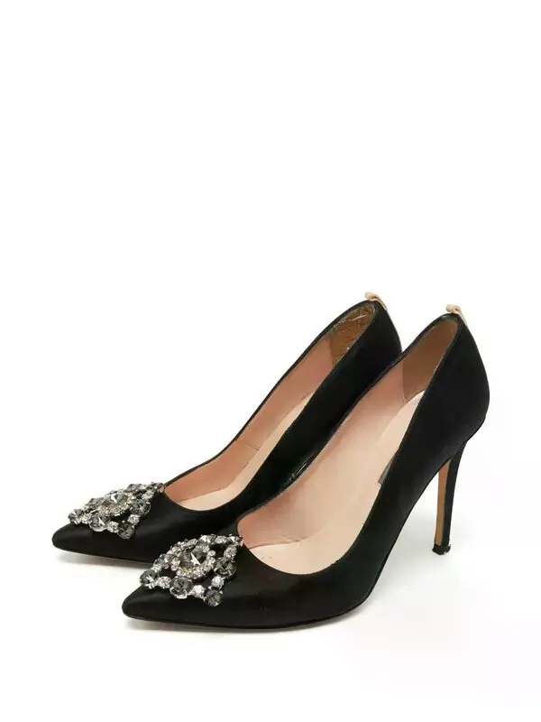 Sjp By Sarah Jessica Parker Crystal-embellished Pointed-toe Pumps