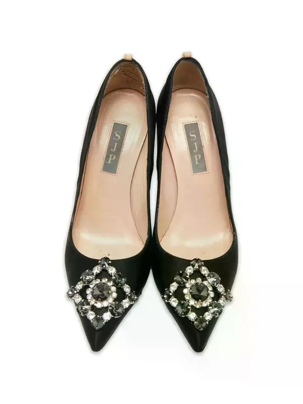Sjp By Sarah Jessica Parker Crystal-embellished Pointed-toe Pumps