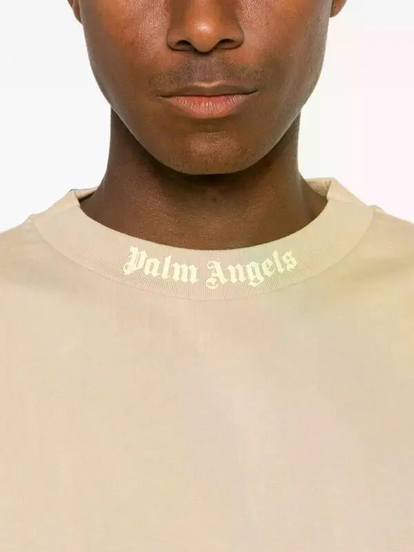 Palm Angels Logo-print Drop-shoulder T-shirt
