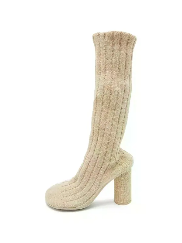 Bottega Veneta Ribbed Knit Ankle Boots