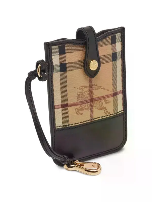 Burberry Haymarket Check-canvas Phone Pouch