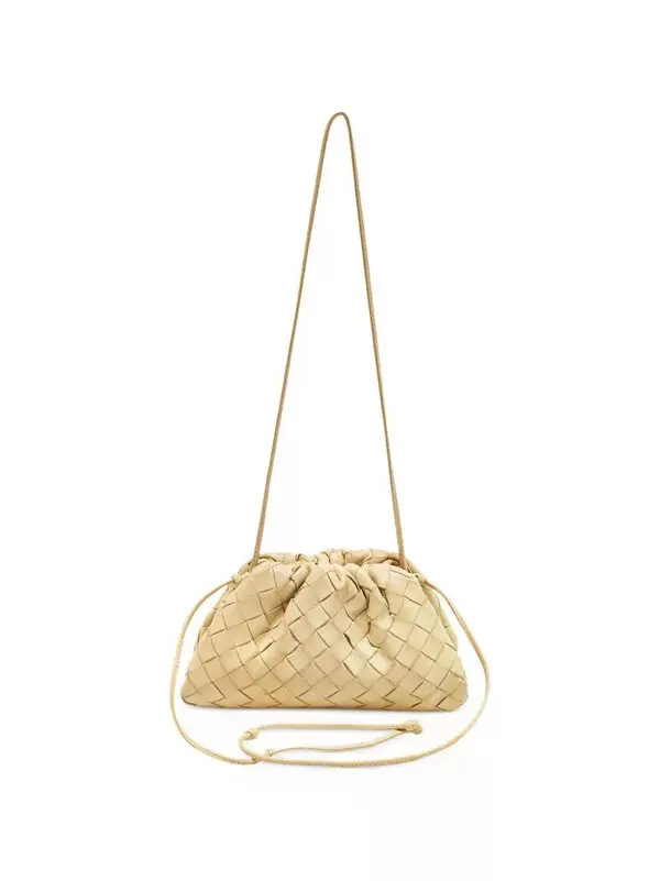 Bottega Veneta Mini Pouch Intrecciato Clutch Bag - Neutrals