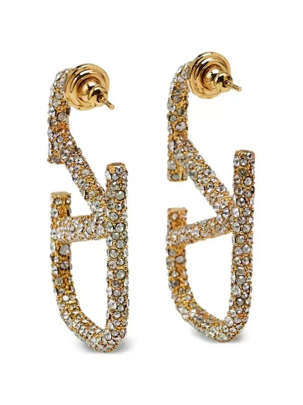 Valentino Garavani Vlogo Crystal-embellished Earrings