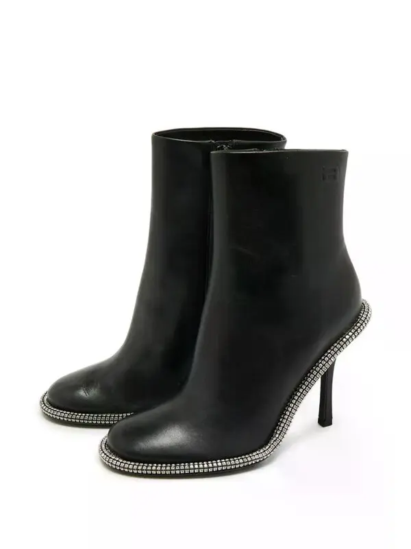 ALEXANDER WANG Kira Crystal-embellished Ankle Boots