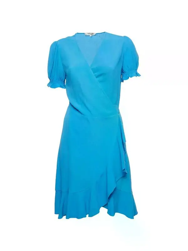 Diane Von Furstenberg Ruffled Wrap Mini Dress