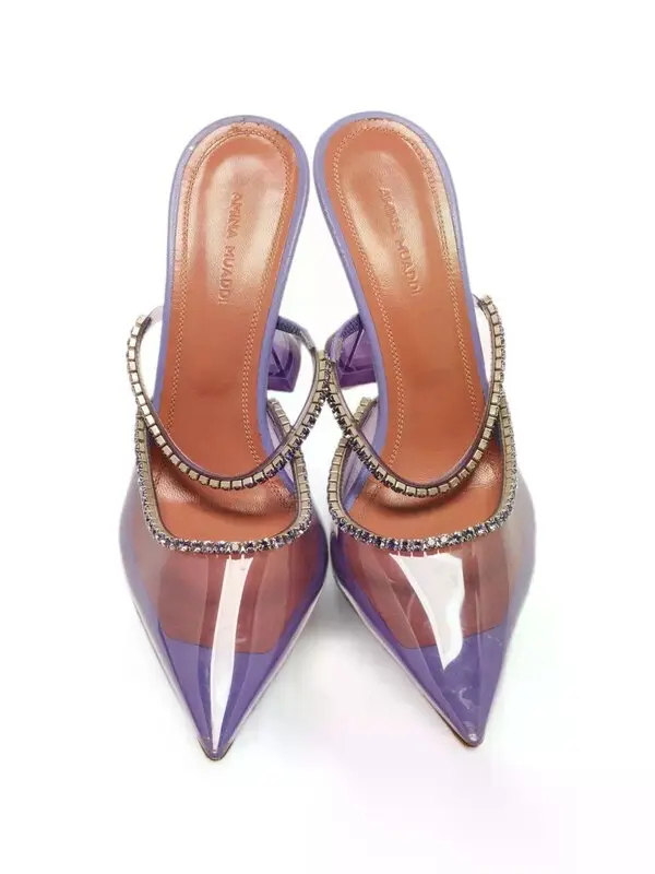 Amina Muaddi Gilda Crystal-embellished Sandals