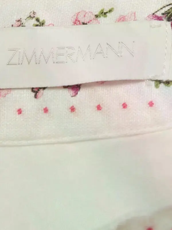 Zimmermann Belted Floral-print Linen Shorts