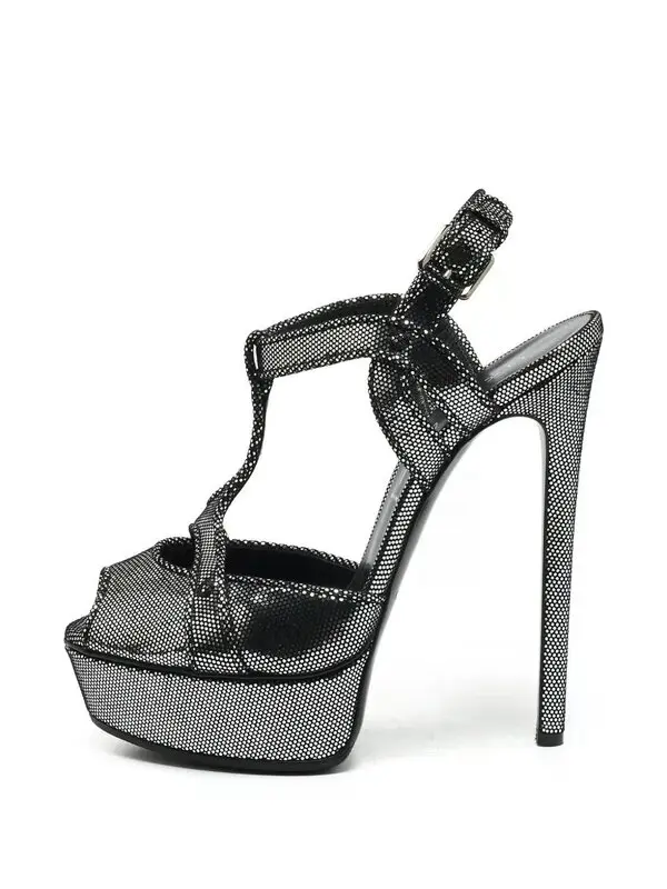 Casadei Textured Platform Sandals - Silver