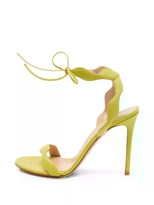 GIANVITO ROSSI Wavy Ankle-tie Sandals