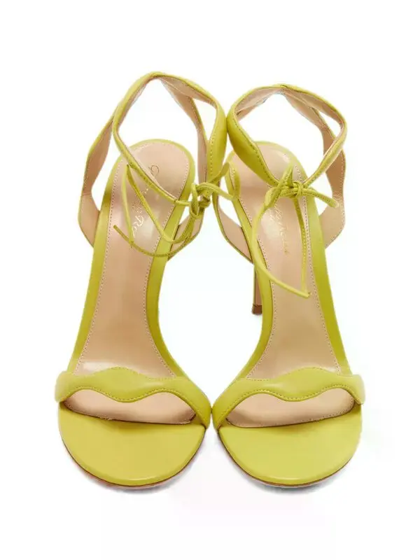 GIANVITO ROSSI Wavy Ankle-tie Sandals