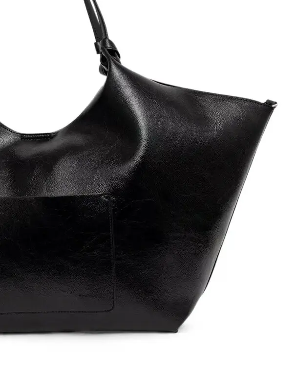 Dkny Logo-plaque Knotted Tote Bag
