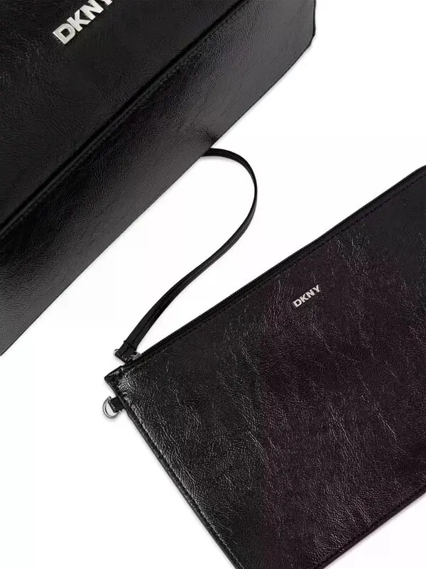 Dkny Logo-plaque Knotted Tote Bag