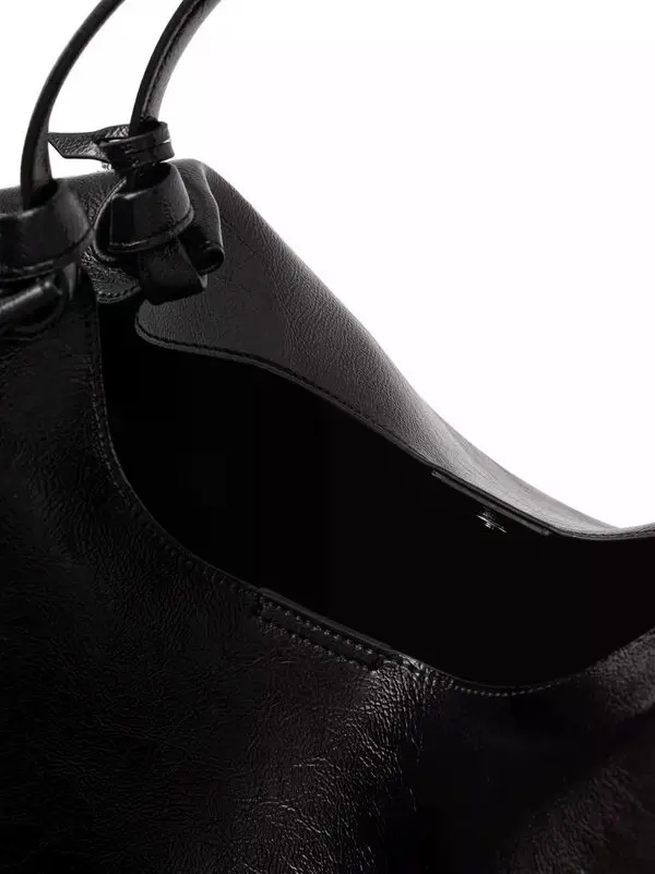 Dkny Logo-plaque Knotted Tote Bag