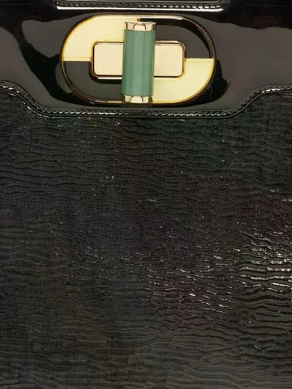 BVLGARI Isabella Rossellini Patent Leather Tote Bag