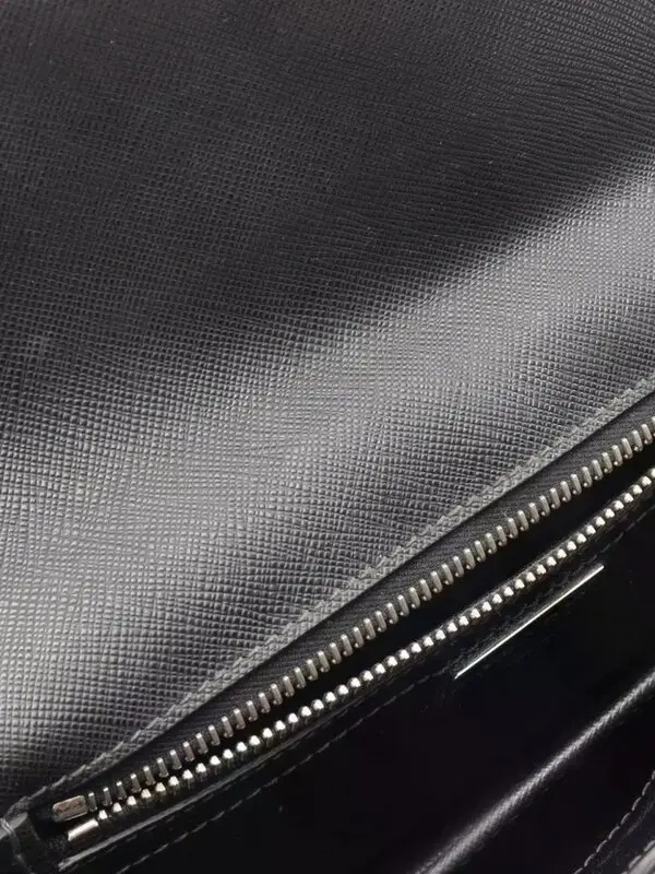 Prada 2000s Saffiano Leather Clutch Bag