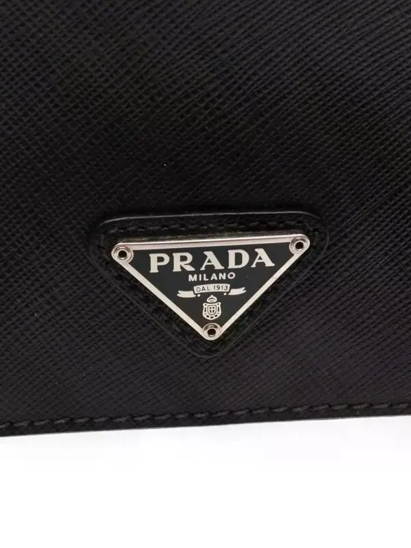 Prada 2000s Saffiano Leather Clutch Bag