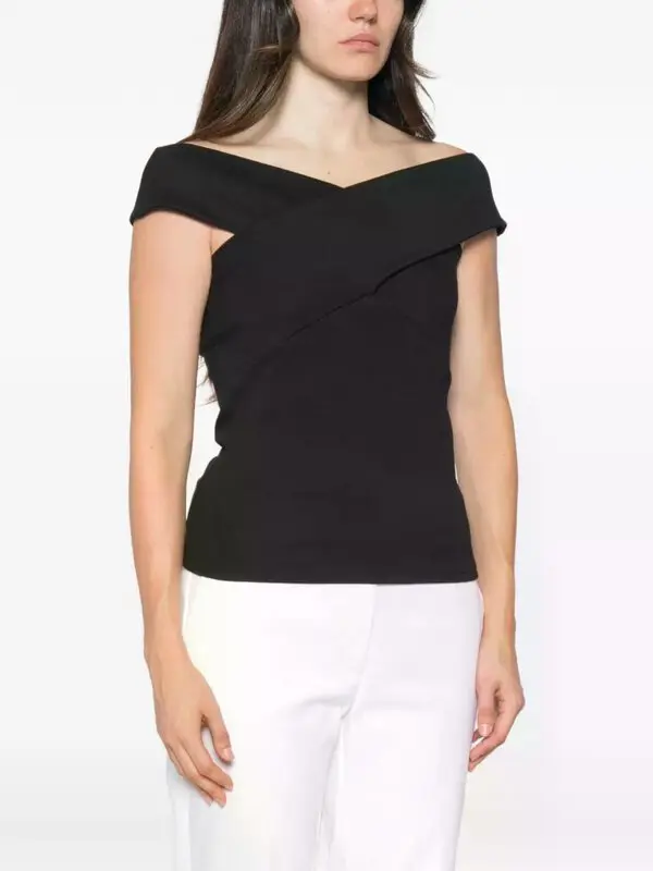 ANDIATA Off-shoulder Crossover Top