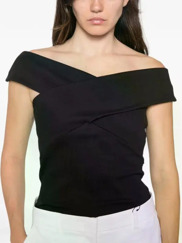 ANDIATA Off-shoulder Crossover Top