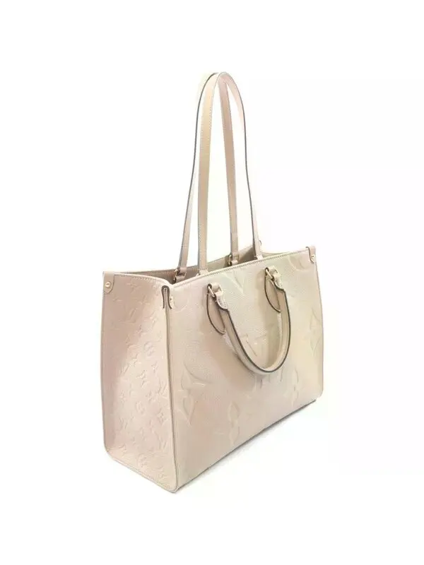 LOUIS VUITTON 2021 Onthego Mm Monogram Empreinte Leather Tote Bag