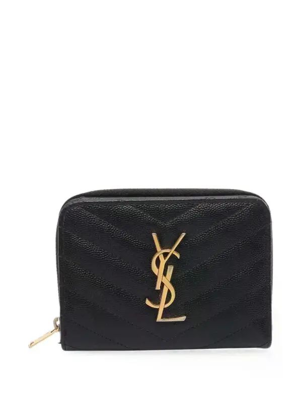 Saint Laurent 2000s Cassandre Wallet - Black