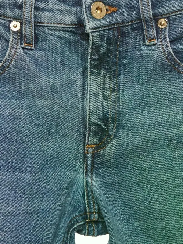 Roberto Cavalli Serpent-detail Denim Jeans