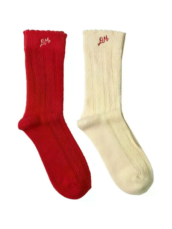 DAMSON MADDER Llogo-embroidered Socks Pack