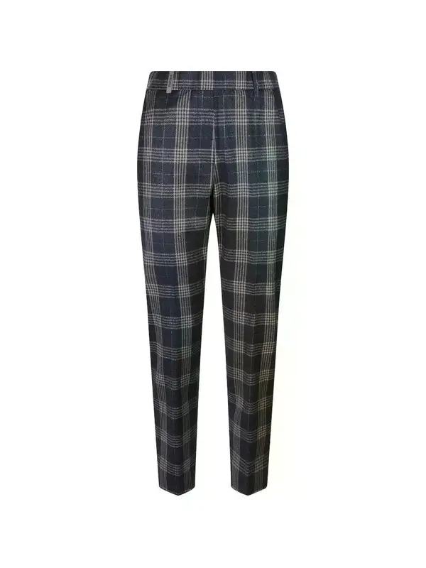 Peserico Check-pattern Tapered Trousers