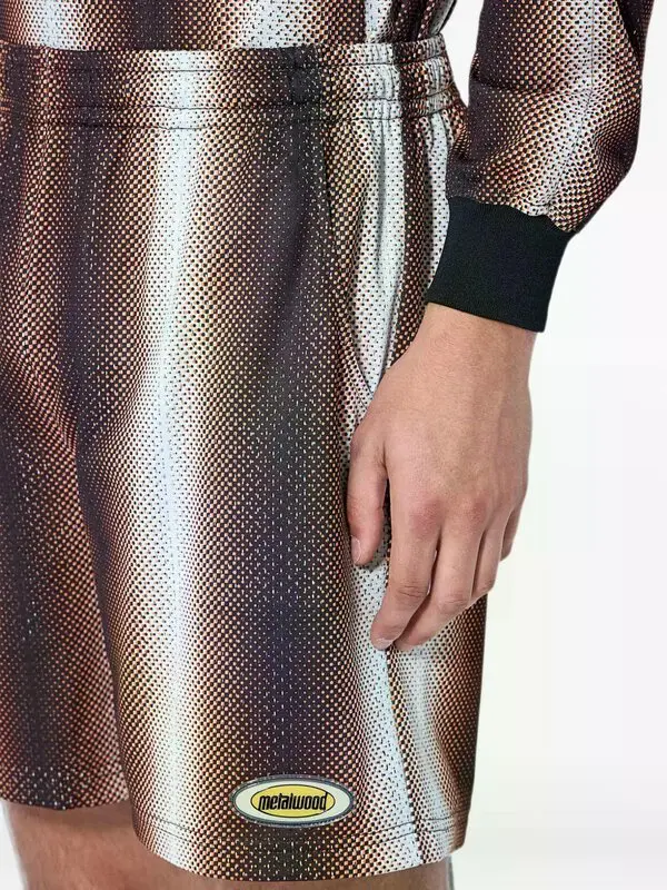 METALWOOD STUDIO Mesh-like Elasticated Waistband Shorts