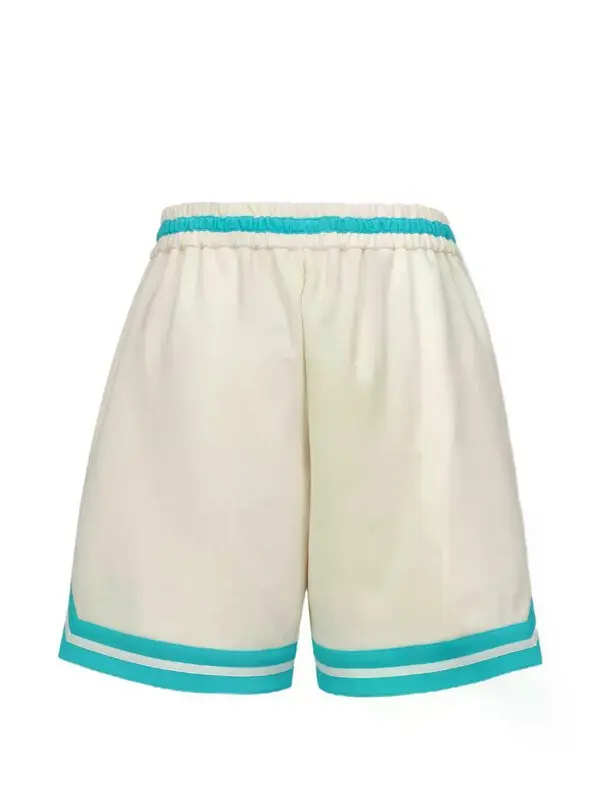 Mcm Ponte Shorts With Logo Detail
