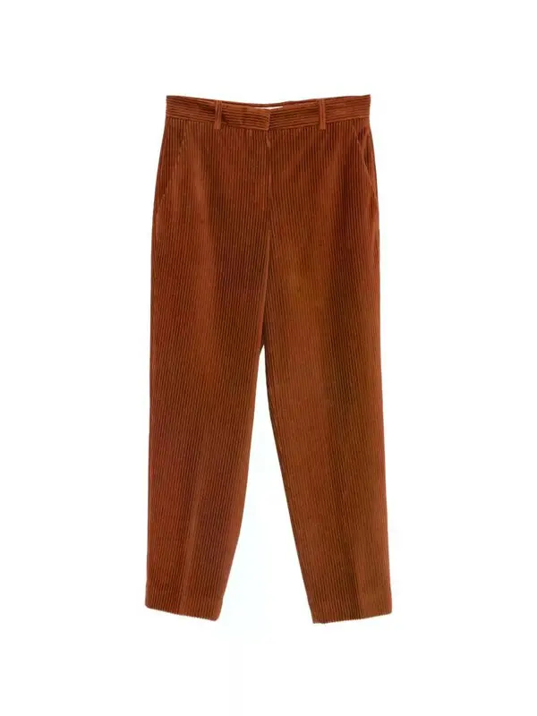 CIRCOLO 1901 Corduroy-effect Tapered Trousers