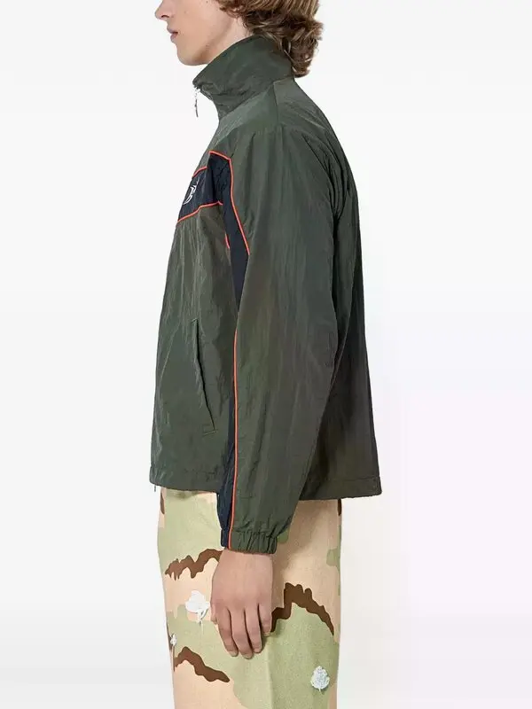 BOTT Contrast Panel High Collar Zip Up Jacket