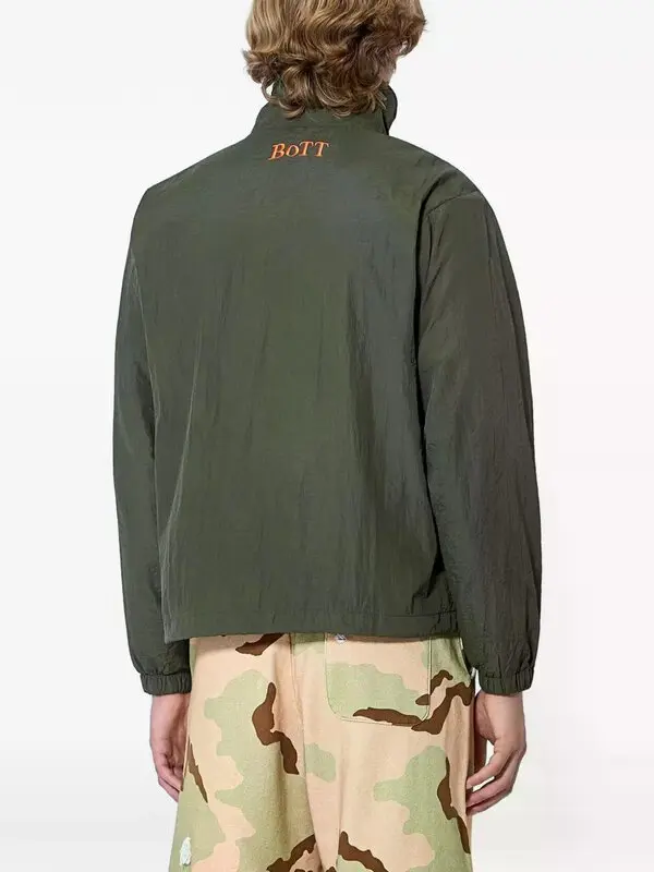 BOTT Contrast Panel High Collar Zip Up Jacket