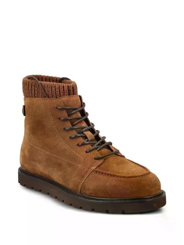 Loro Piana Verbier Walk Suede Ankle Boots