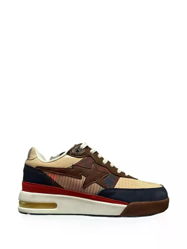 A BATHING APE Road Sta Panelled Sneakers - Brown
