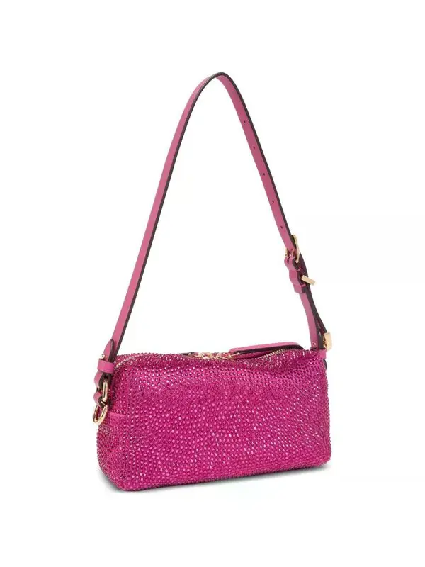Pinko Mini Full Strass Boston Shoulder Bag