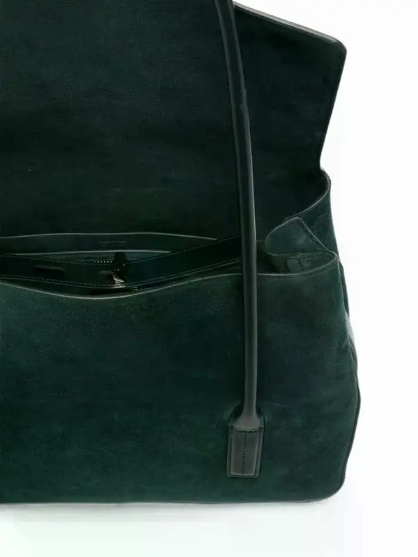 TOM FORD Suede Padlock-detail Shoulder Bag
