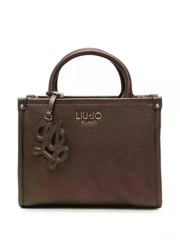 Liu Jo Logo-plaque Pebbled Tote Bag