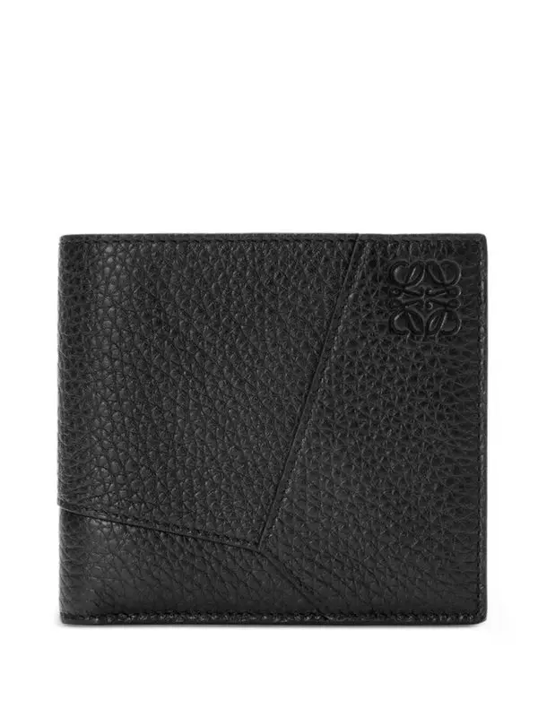 Loewe Puzzle Bifold Coin Wallet In Supple Grained Calfskin